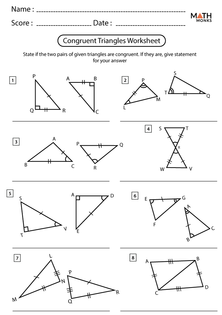 Congruent Line Segments Worksheet