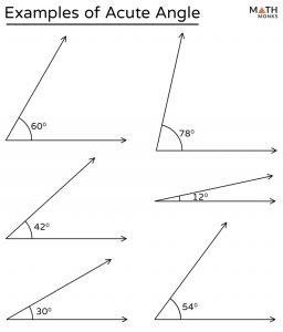 Acute Angle – Definition with Examples