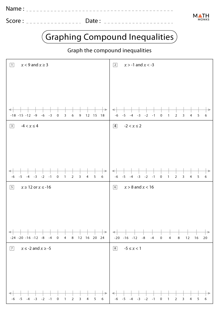 Compound Inequalities Worksheets With Answer Key Compound Inequalities Worksheets With Answer Key