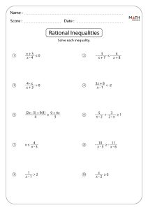 Inequalities - Definition, Symbol, Applications, and Examples