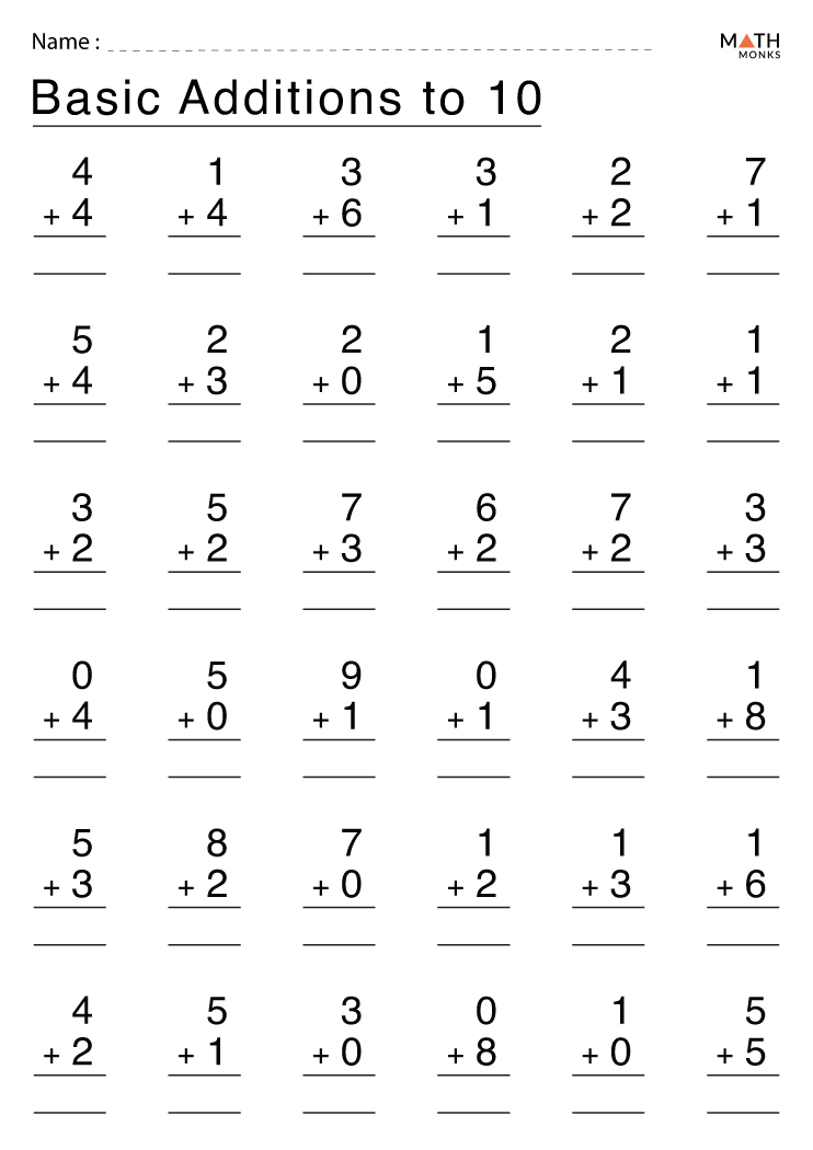 Addition Facts Worksheets With Answer Key 6EB Addition Facts Worksheets With Answer Key 6EB