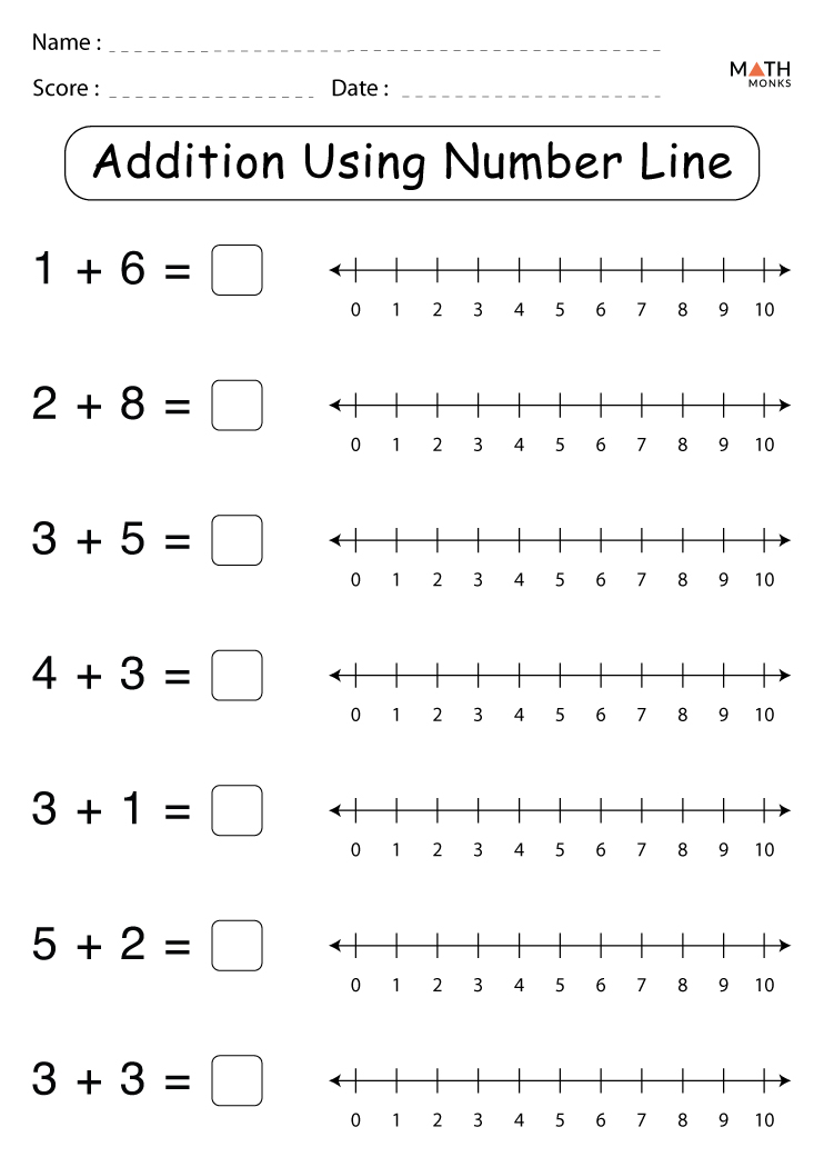 Number Line Addition Worksheet Math Worksheets Printa Vrogue co