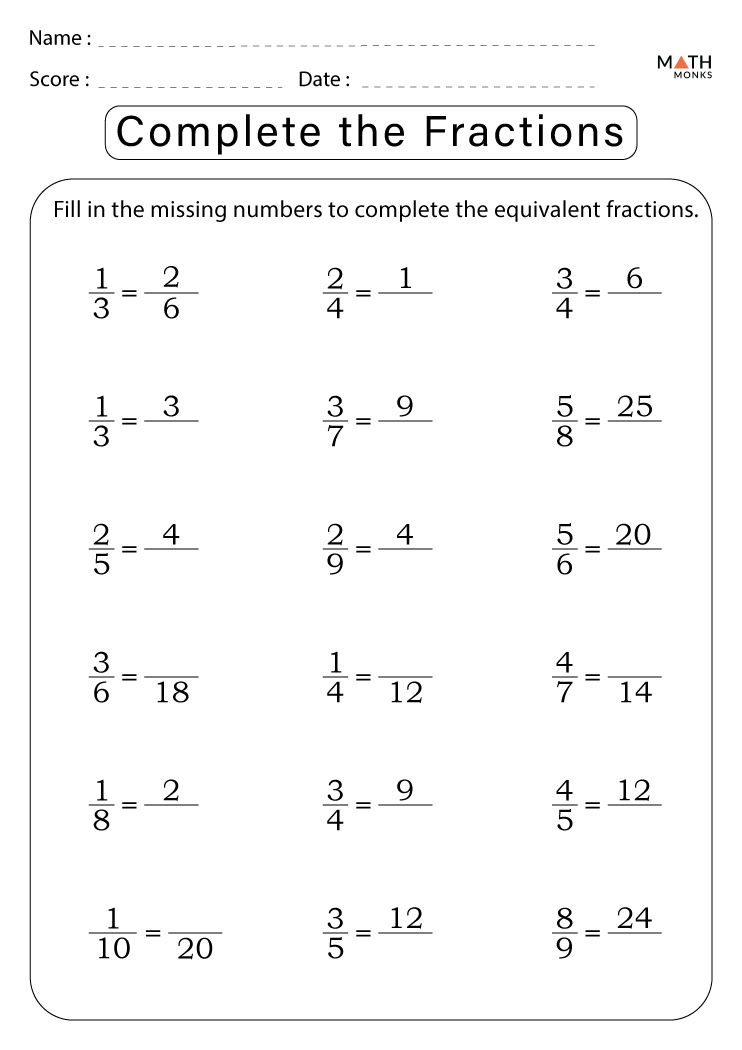 3rd Grade Fractions Worksheets With Answer Key 3rd Grade Fractions Worksheets With Answer Key