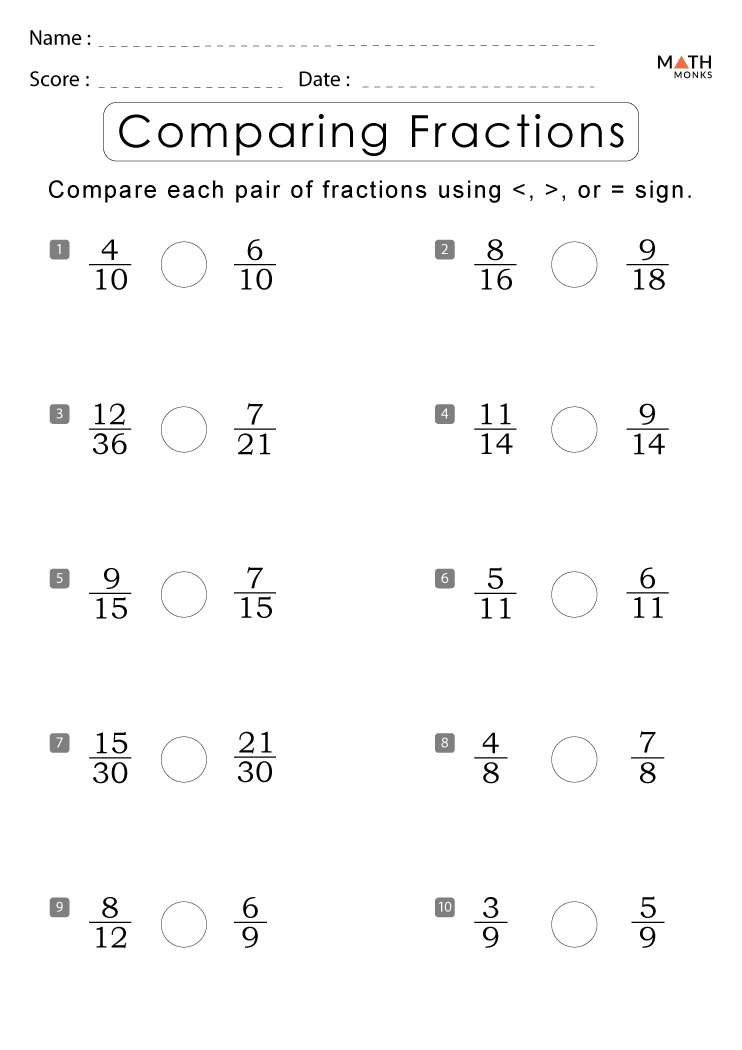 Math Worksheets For 4th Grade Fractions Math Worksheets For 4th Grade Fractions
