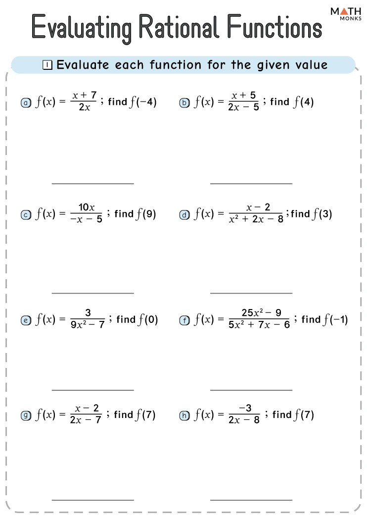Rational Equations Worksheet Rational Equations Worksheet