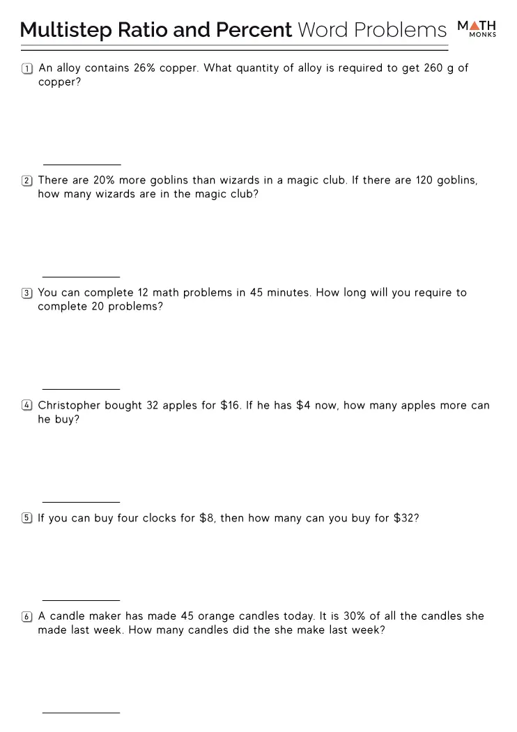 Ratio Word Problems Worksheets Math Monks Ratio Word Problems Worksheets Math Monks