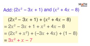 Adding and Subtracting Polynomials - Rules, Examples, & Diagrams